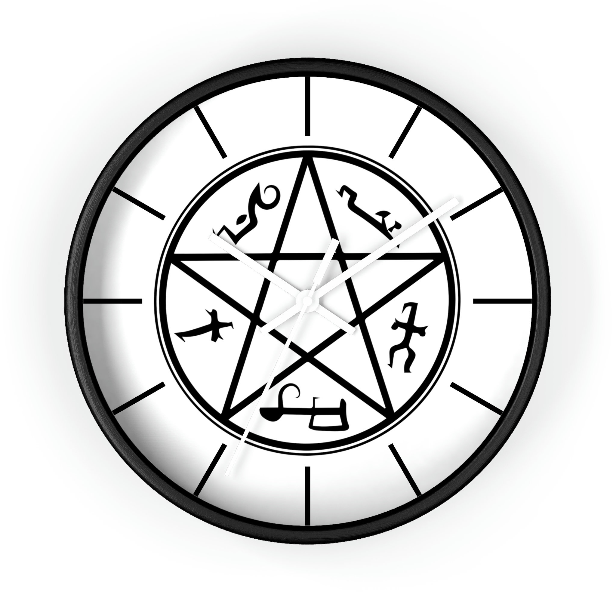 Supernatural Devil's Trap Symbol Wall Clock Winchesters Ghosts Demons ...