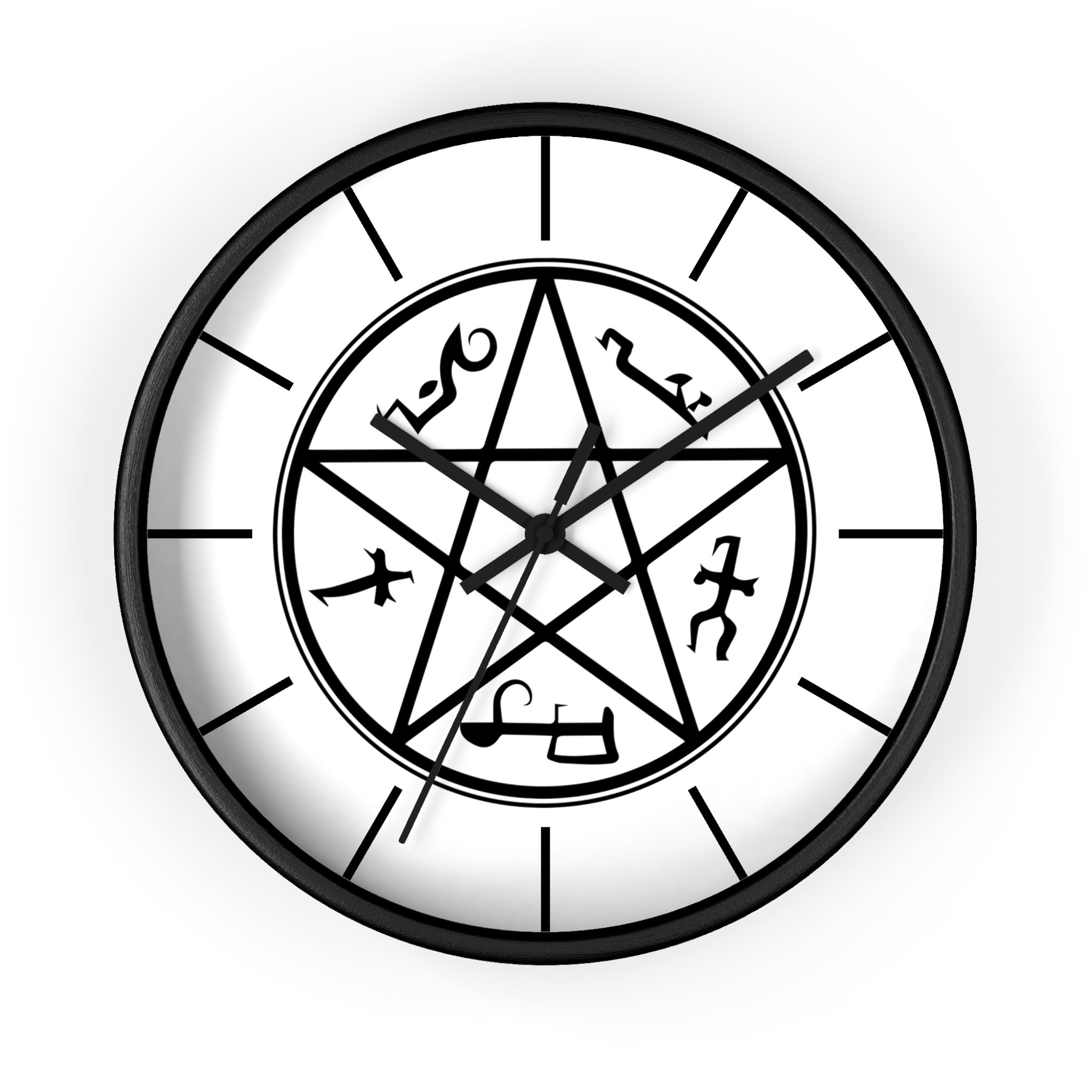 Supernatural Devil's Trap Symbol Wall Clock Winchesters Ghosts Demons ...
