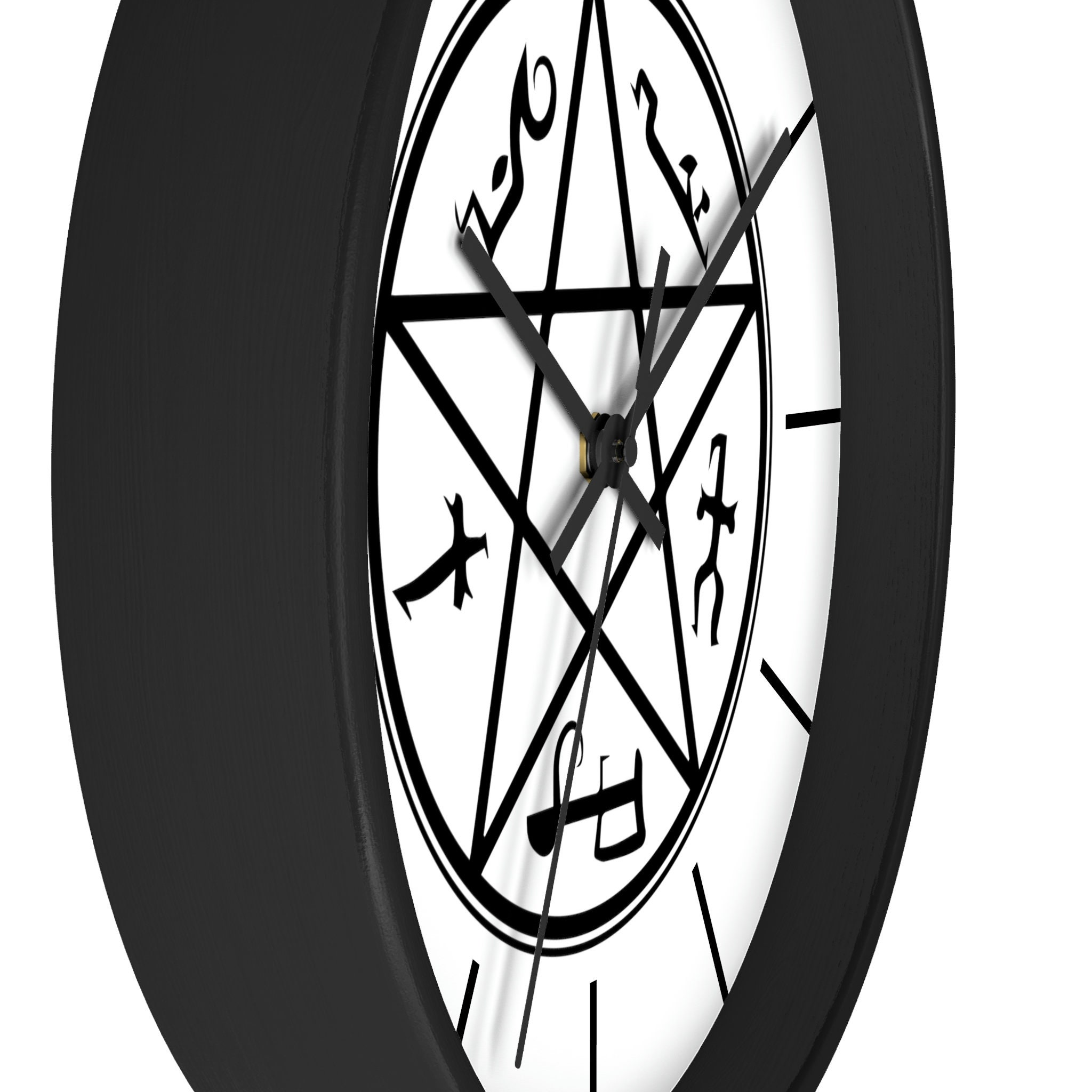 Supernatural Devil's Trap Symbol Wall Clock Winchesters Ghosts Demons ...