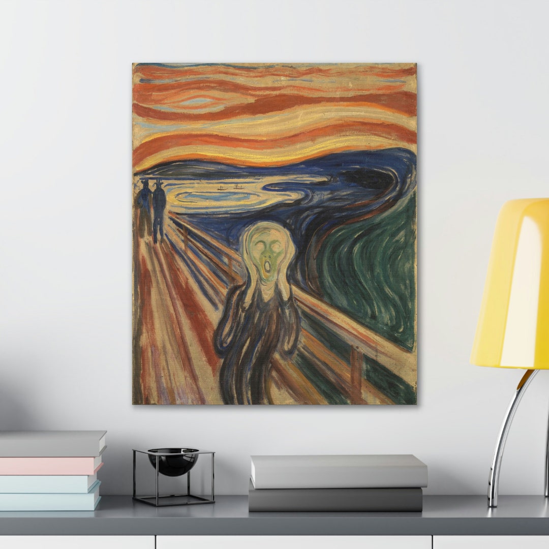 The Scream by Edvard Munch Canvas Wall Art-the Scream Modern Classic ...