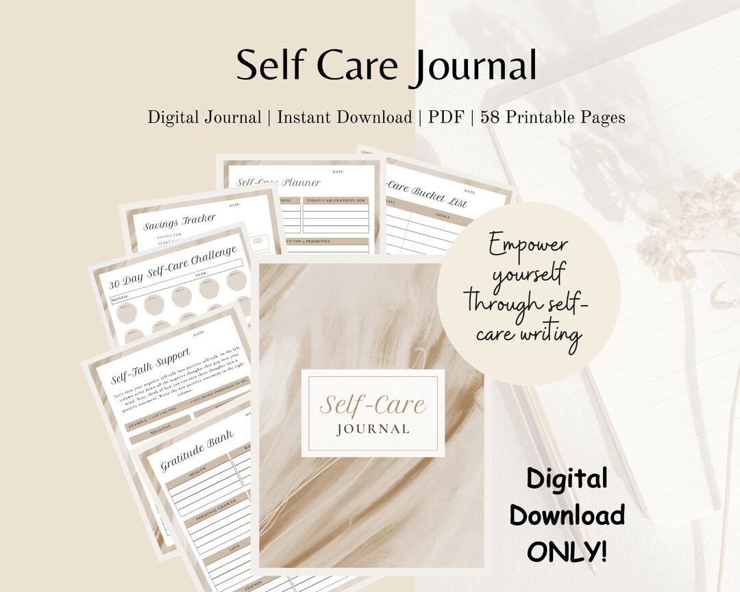 My Daily Self Care Journal Self Care Journal Pdf Self - Etsy