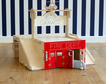 Wooden Kids Garage - Etsy