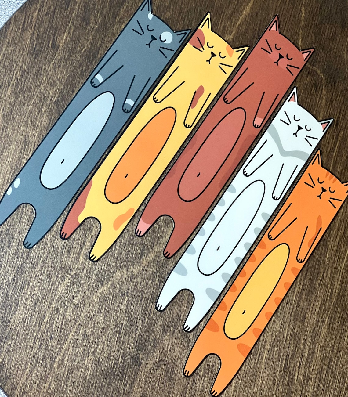 Laminated Cat Bookmarks SET, Cat Book Mark, Animal Bookmarks, Gift for ...