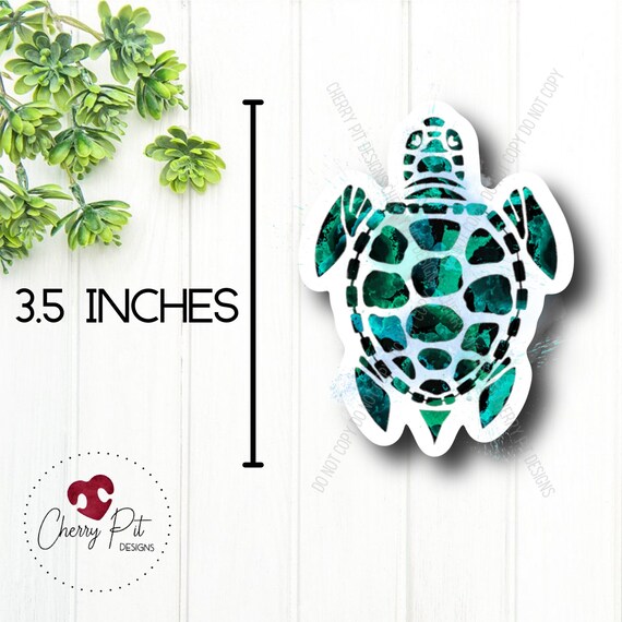 Sea Turtle Sticker Watercolor Art Gift for Turtle Lover - Etsy
