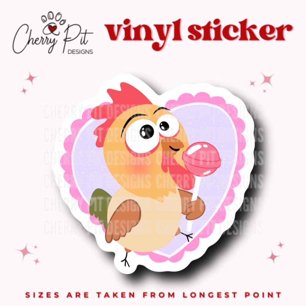 Cock Sucker Vinyl Sticker, Funny Chicken Sticker, Inappropriate Gag ...