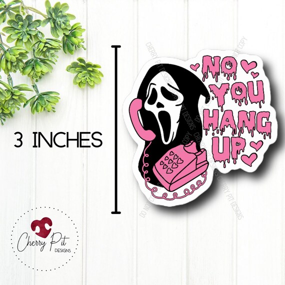 Funny Ghostface Vinyl Sticker Scream Decal Macbook Sticker - Etsy