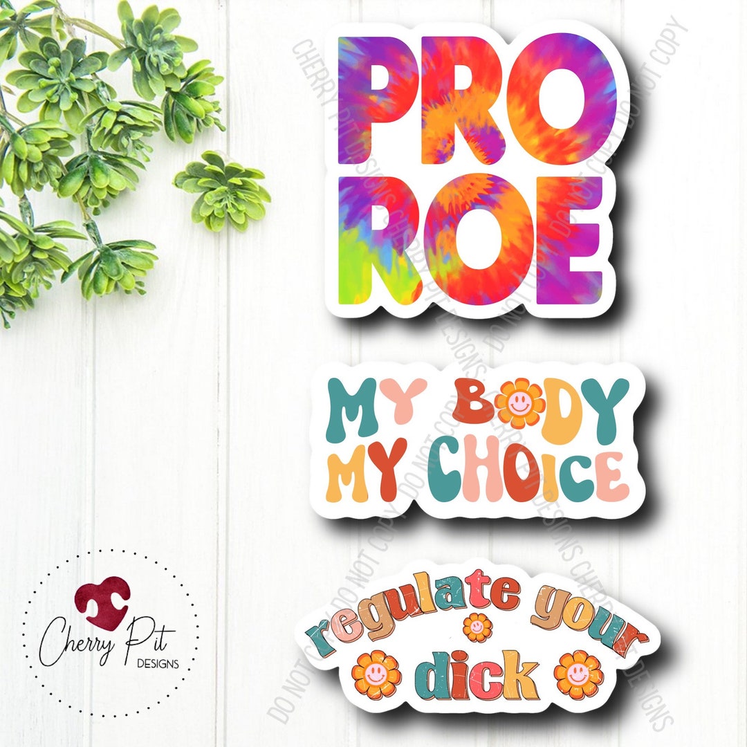 Pro Roe Vinyl Sticker Pack Set, Pro Choice Decal, MacBook Decal, Laptop ...