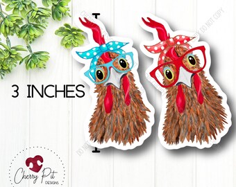 Hen Sticker - Etsy