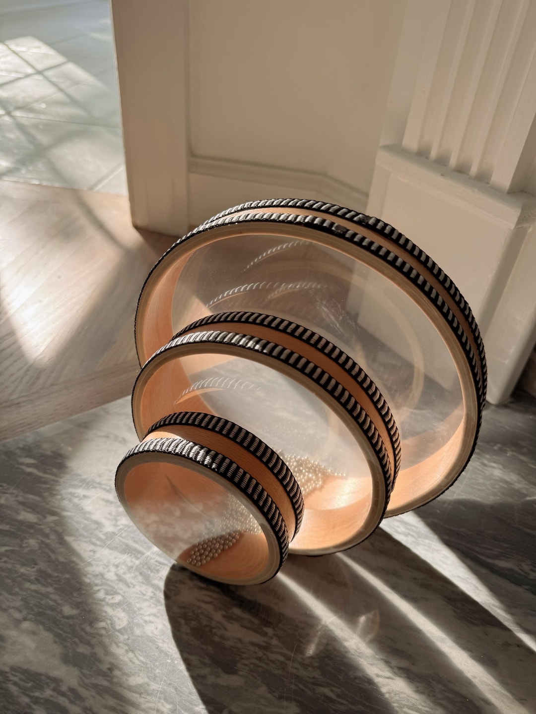 Beech Wooden Ocean Drum Instrument Kids Musical Toy Instruments ...