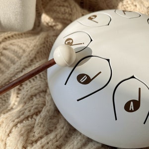 Steel Tongue Drum Kids Drum Toy Instrument Toddler Drum Handpan 8 Keys ...