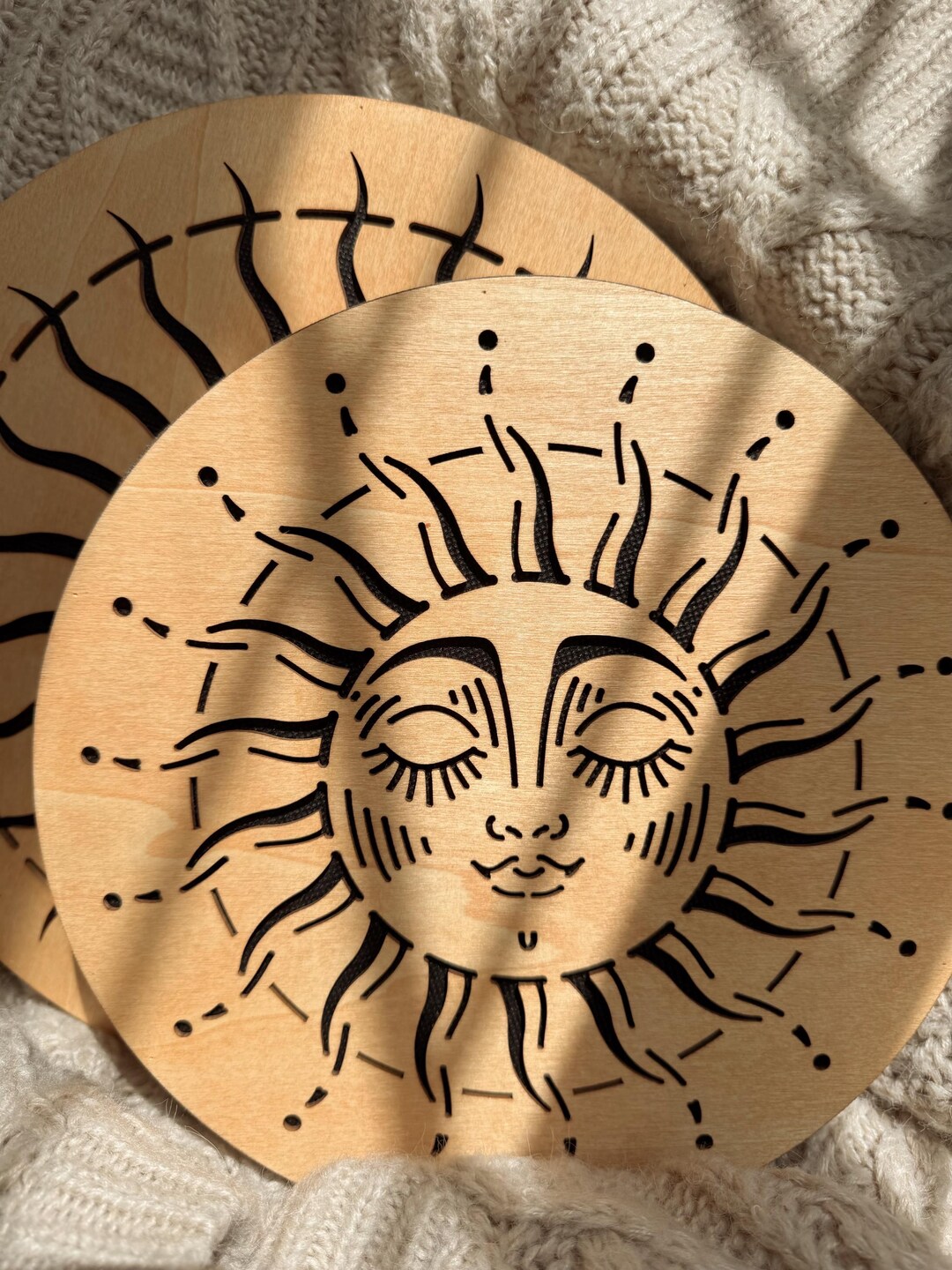 10in Sun Drum Wood Rain Disk Instrument for Kids Musical Toy ...