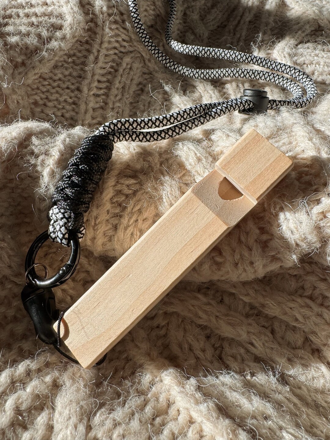 Personalized Train Whistle Necklace Engraved Wooden Whistle Outdoor ...