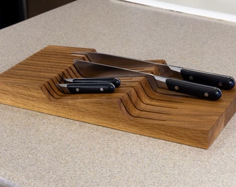 Custom In-drawer Knife Block - Etsy