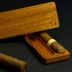 Portable Cigar Case | Handmade in Arizona | Holds 2 Cigars - Etsy