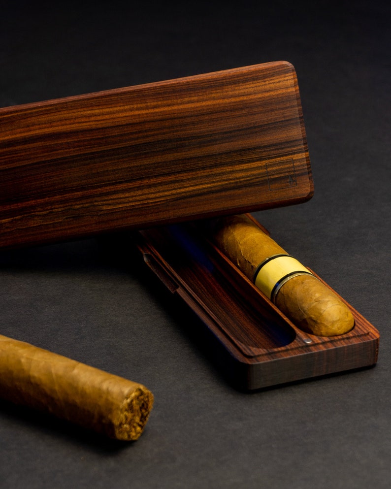 Portable Cigar Case | Handmade in Arizona | Holds 2 Cigars - Etsy