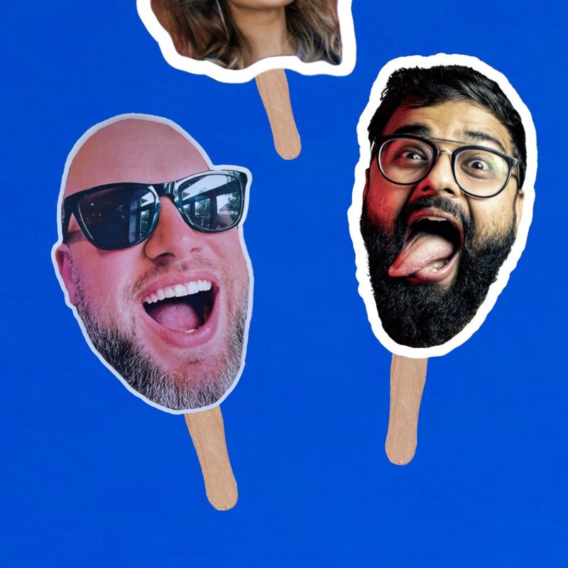 Photo Face on Stick - Etsy