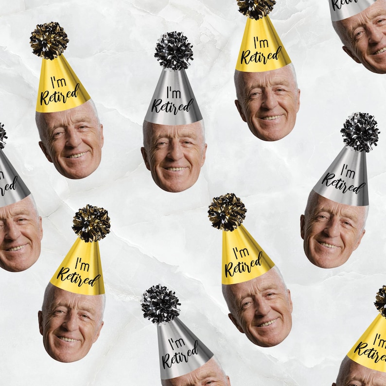 Custom Face Retirement Confetti, Personalized Party Decorations - Etsy