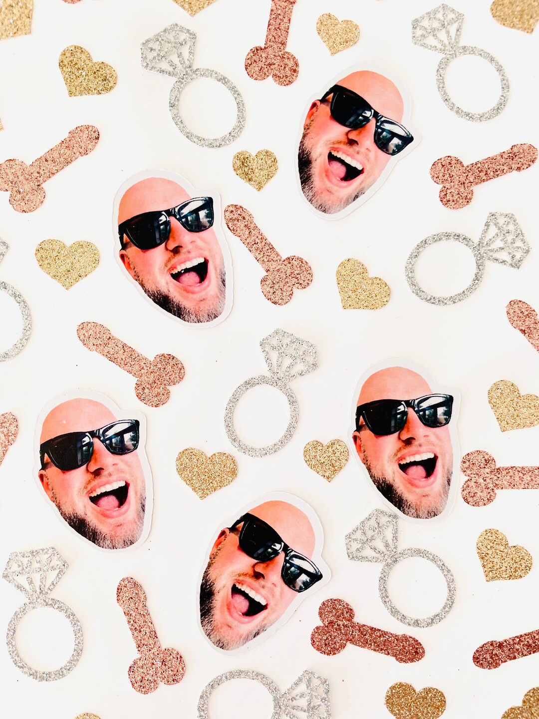 Custom Face Cutout, Personalized Face Confetti, Bachelorette Party ...
