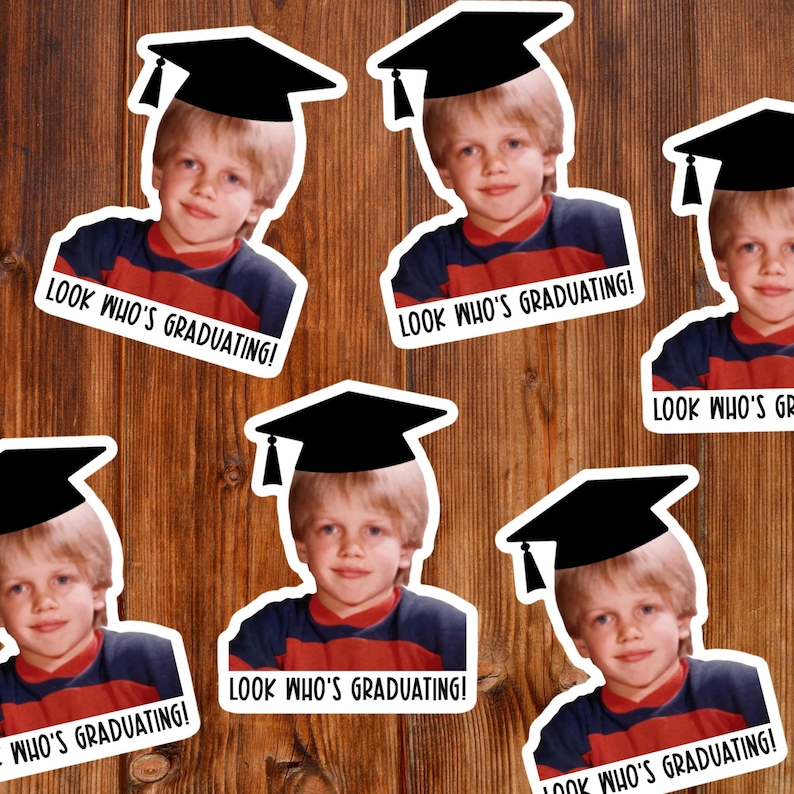 Personalized Graduation Stickers, Photo Confetti, Party Favors - Etsy