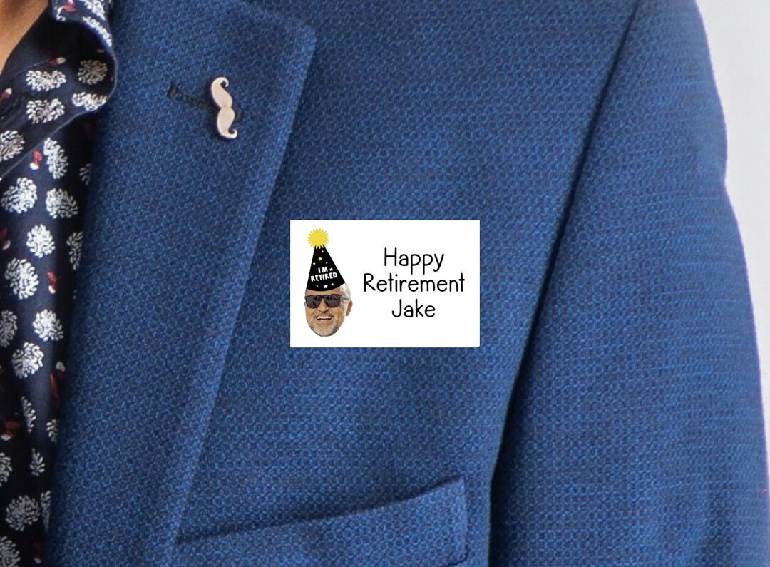 Custom Happy Retirement Sticker, Personalized Retirement Sticker ...