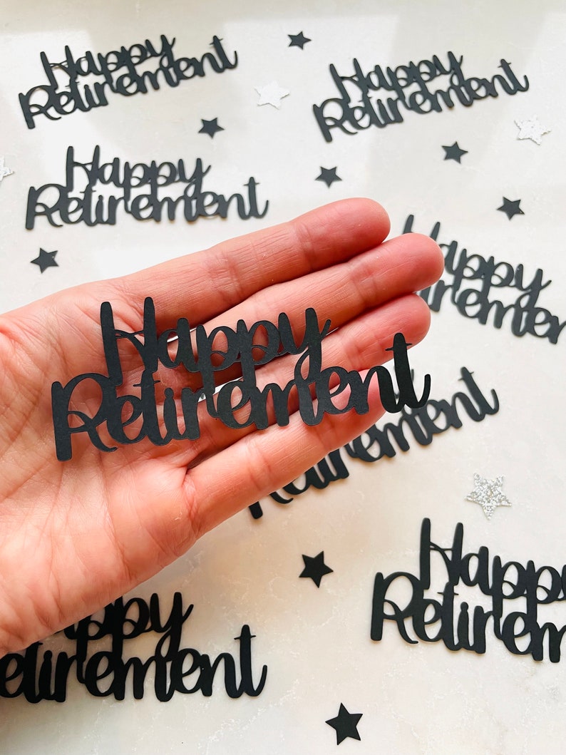 Personalized Retirement Confetti, Custom Text Party Decor - Etsy