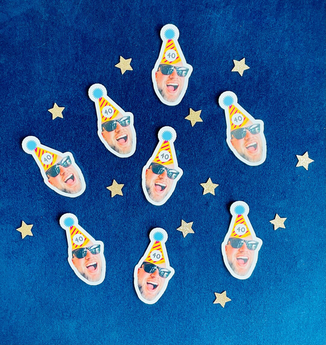 Custom Face Confetti, Funny Birthday Decoration, Bachelorette Party ...