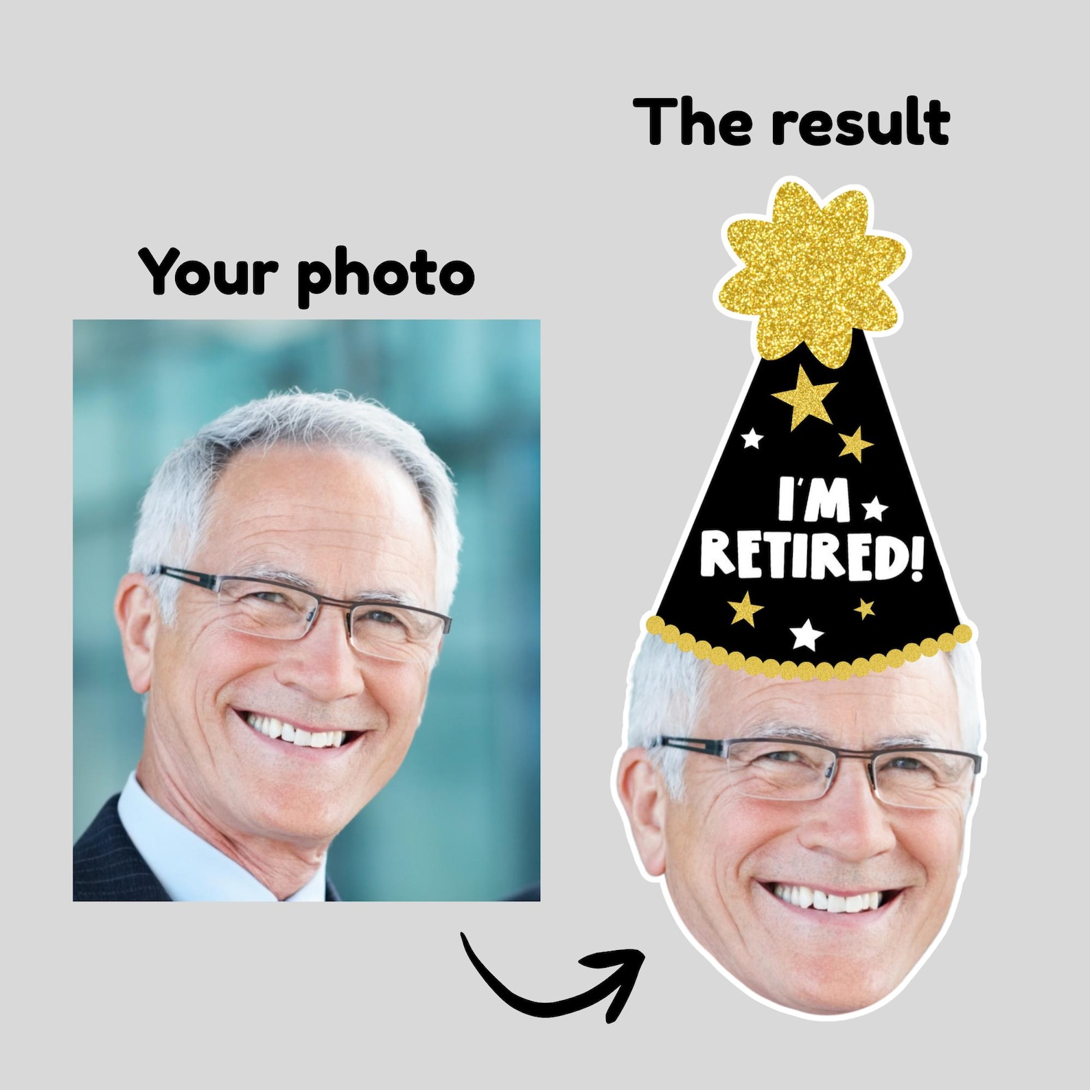 Face Retirement Banner, Retirement Gift, Retirement Bunting, Retired ...
