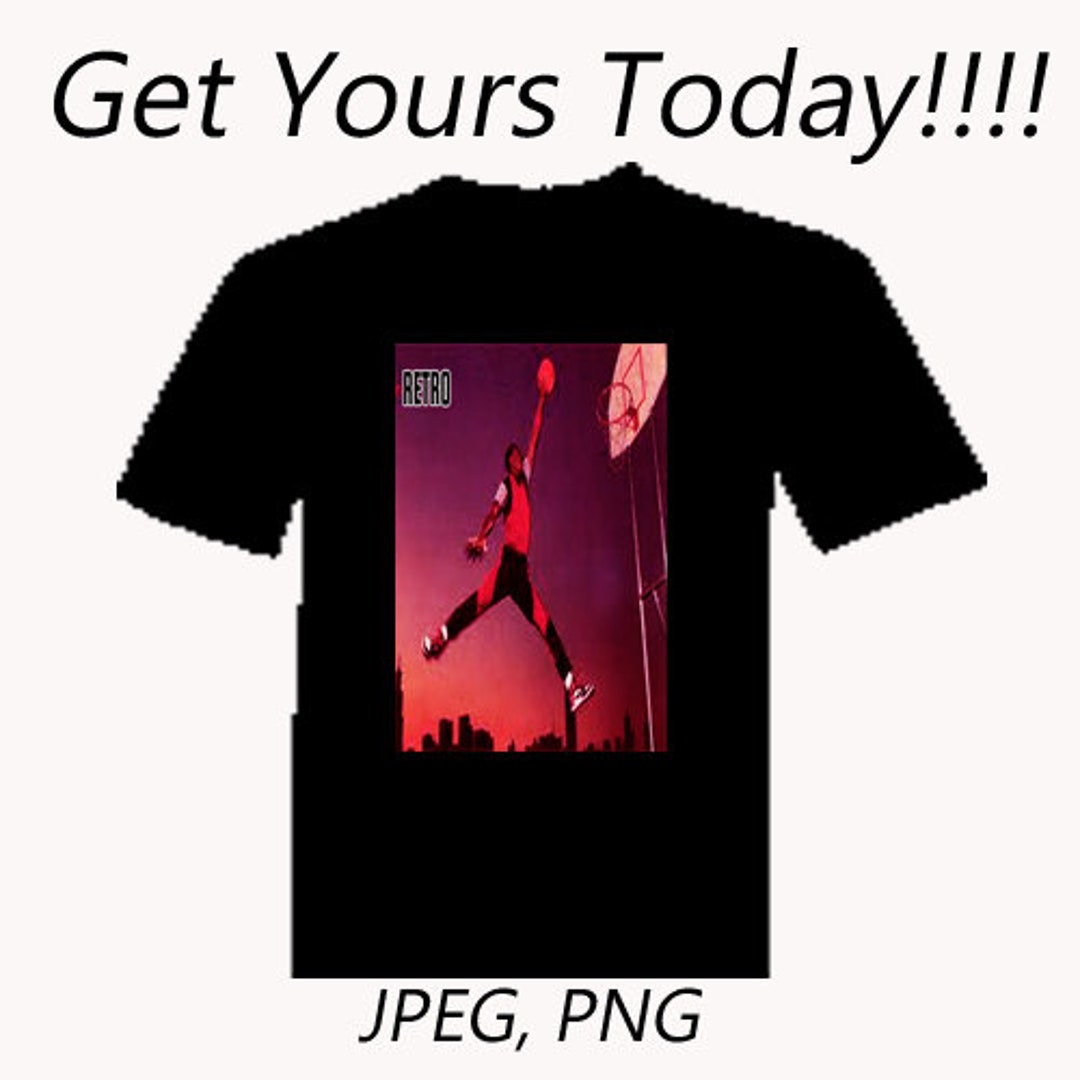 Michael Jordan Digital Download, T-shirt, Jpeg, Png, MJ, Like Mike ...