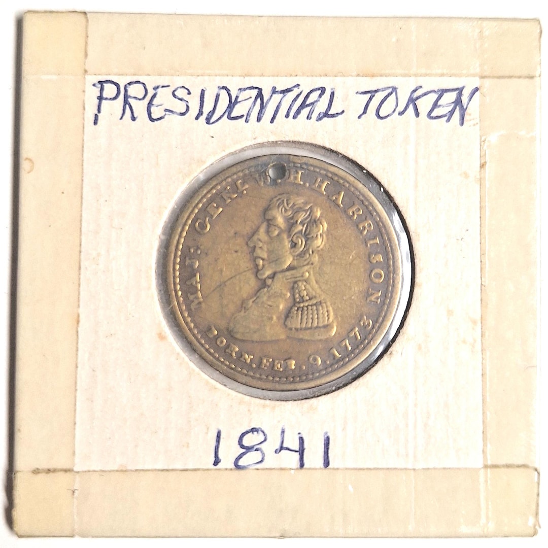 1841 William H. Harrison Campaign Token: 9th US President, Rare Piece ...