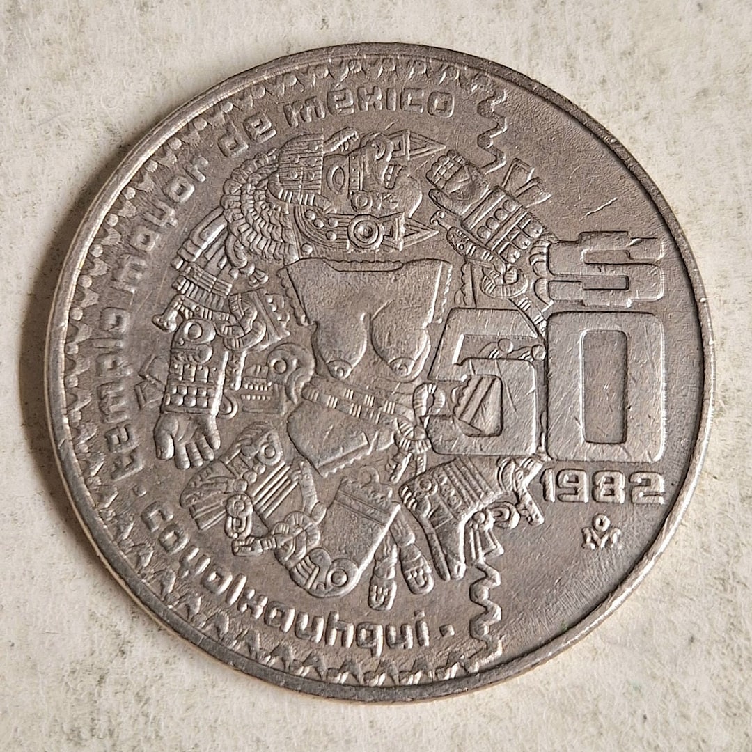 Mexican 50 Peso Coin in Excellent Condition! Only One Left in Stock! - Etsy