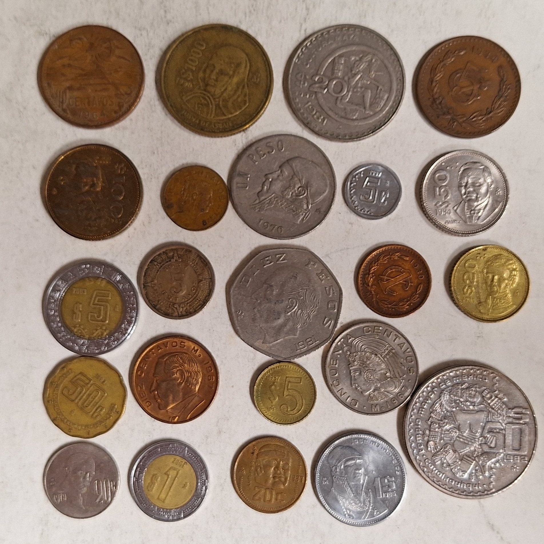 Mexican Coin Collection 26 Coins. Only One Order Left in Stock - Etsy