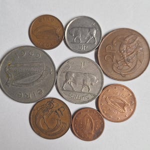 Irish Coin Collection in Good Condition! Includes '8' Coins Ranging ...