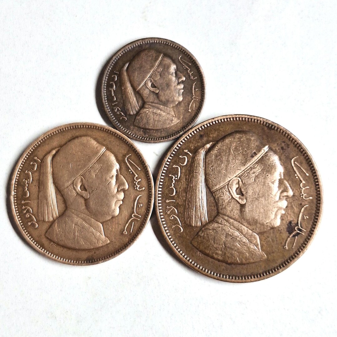 Libyan 1952 "3" Coin Bundle in Good Condition! the Coins You See Are ...