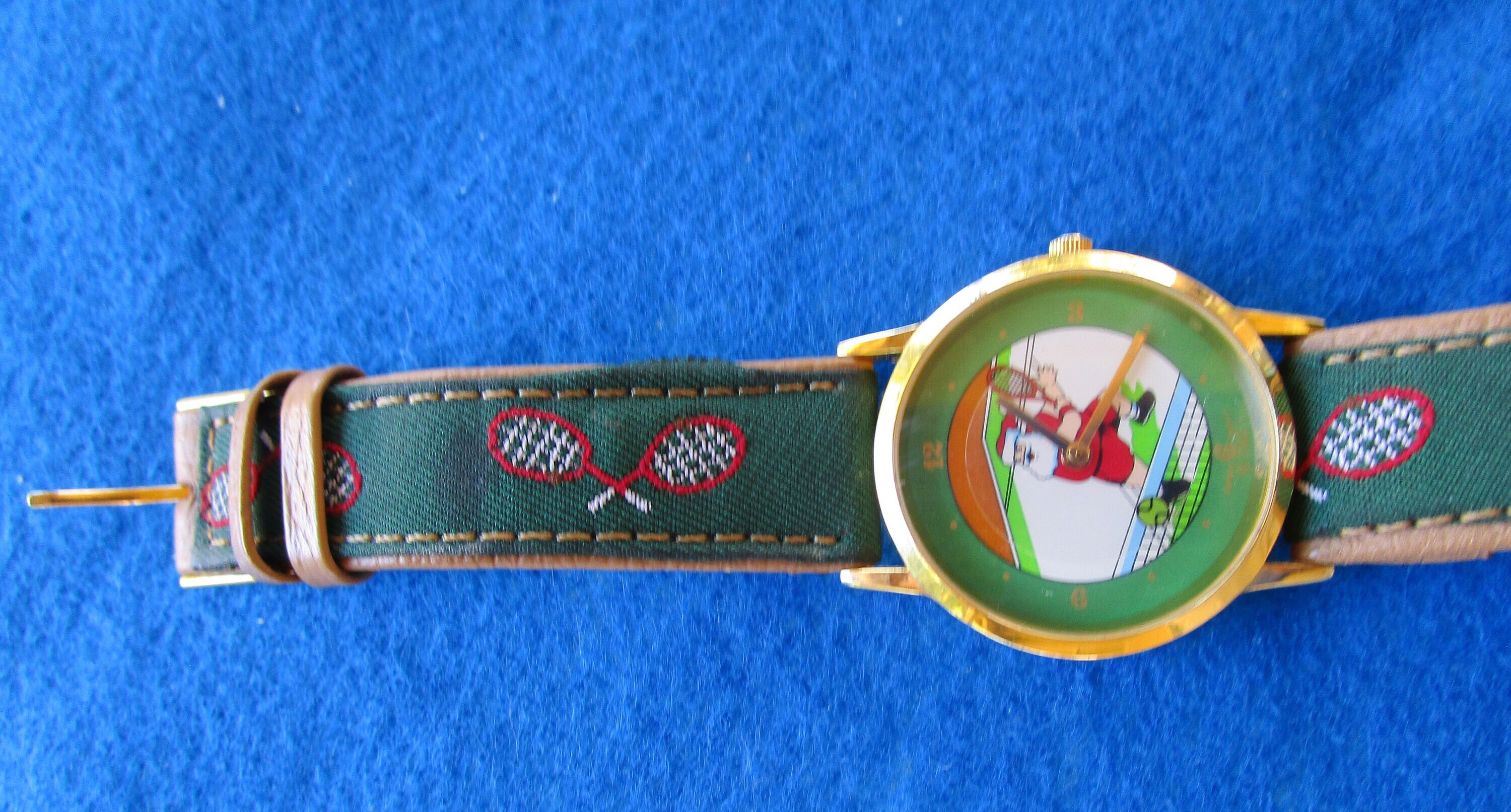 Santa Playing Tennis Quartz Watch With Second Hand and Genuine - Etsy