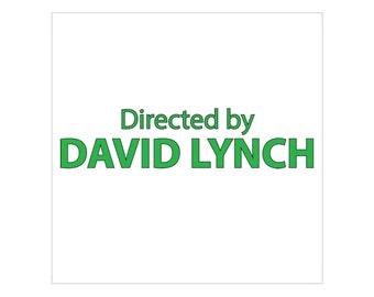 Directed by David Lynch Window Decal - Etsy