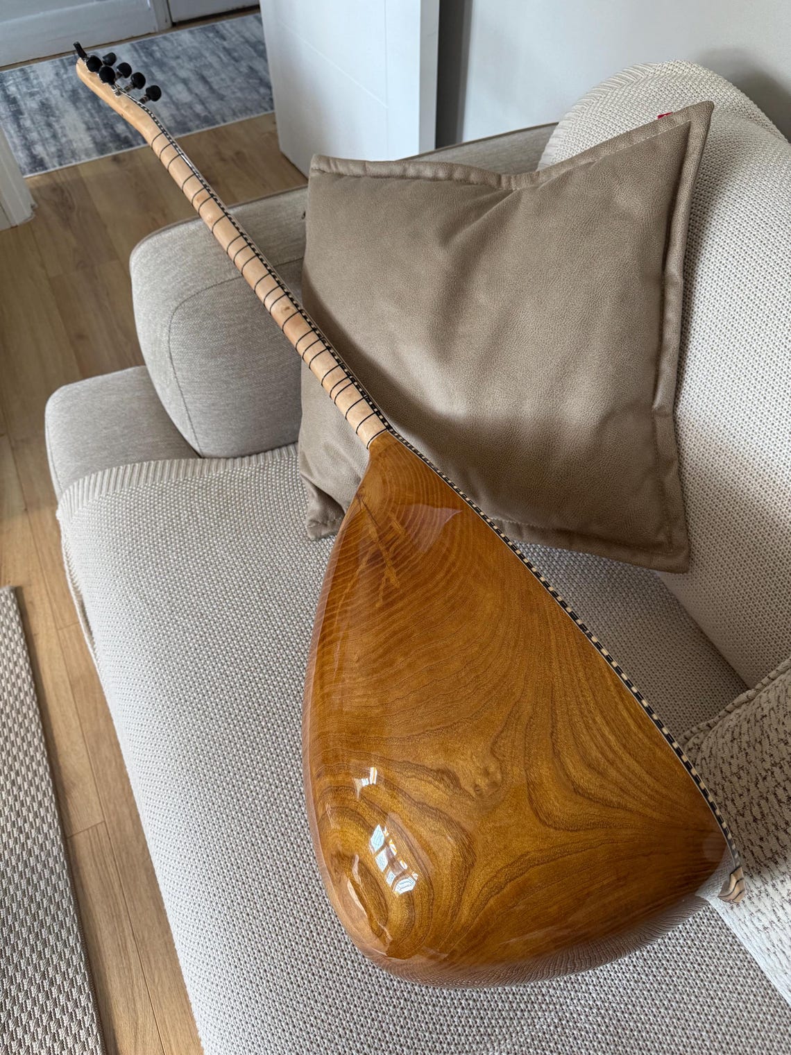 Oyma Dut Saz 50 Lik Divan Baglama Uzun Sap Turkish Instrument ...