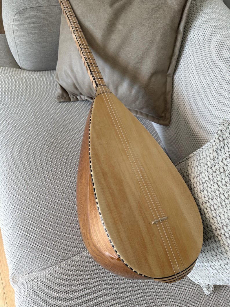 Oyma Dut Saz 50 Lik Divan Baglama Uzun Sap Turkish Instrument ...