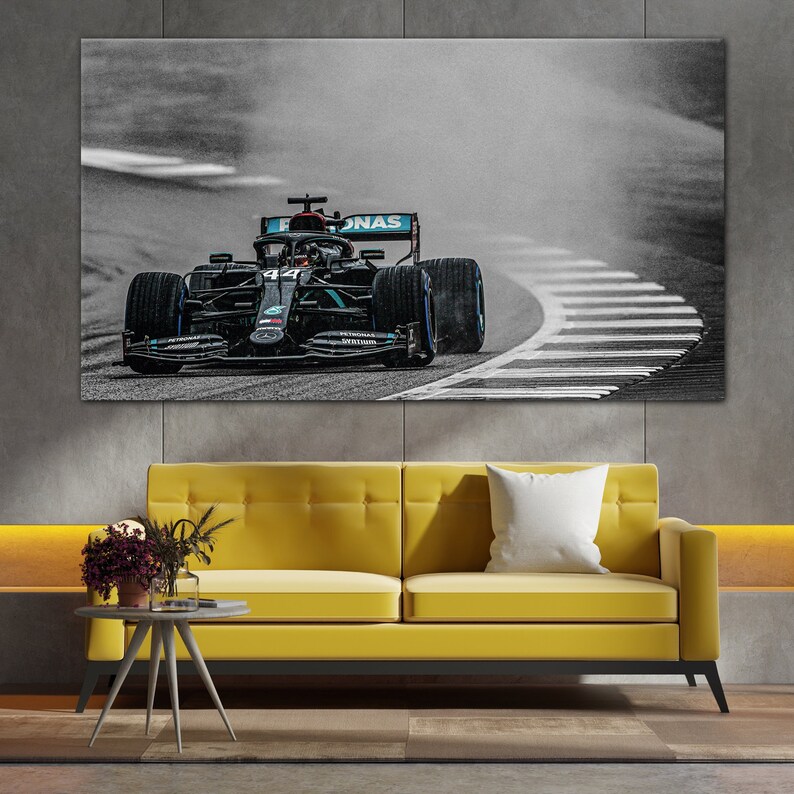 Lewis Hamilton Racing Wall Decor Huge Canvas Christmas's - Etsy