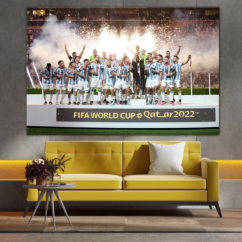 FIFA World Cup Qatar 2022 Canvas Football Canvas World Cup - Etsy