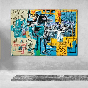 Jean-michel Basquiat Bird Wall Art Print, the Strokes Album Cover, Jean ...