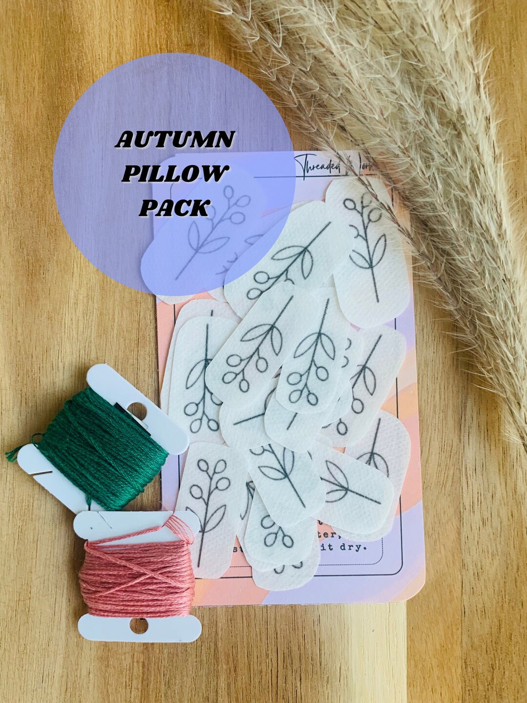 Fall Stick & Stitch Embroidery Designs, Personalized Embroidery Stick ...