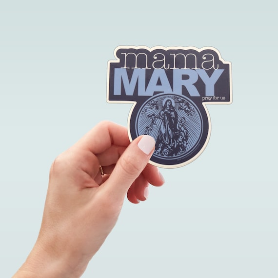 Mama Mary Catholic Sticker Catholic Gifts Waterproof | Etsy