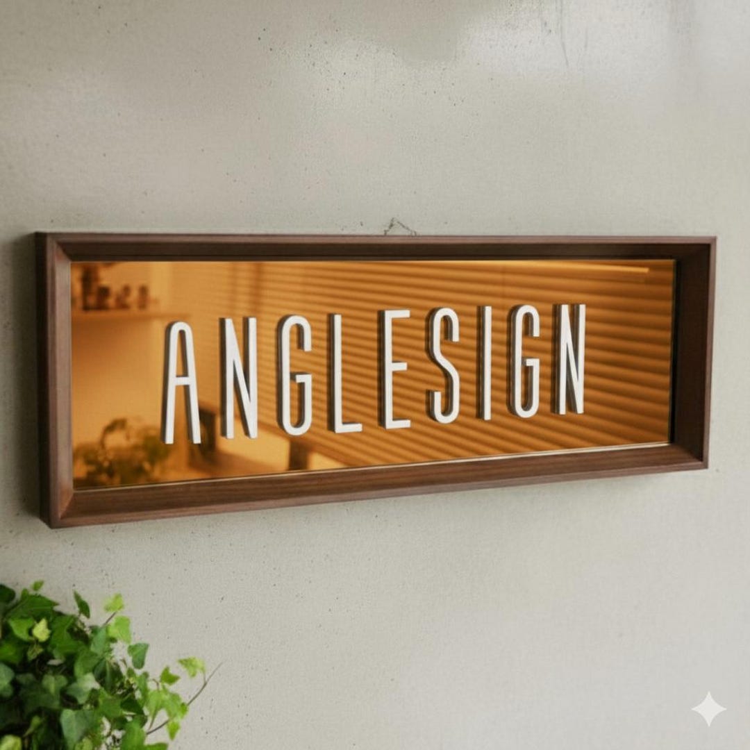 Custom Name Mirror - Stylish Home Decor Sign - Etsy