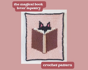 Book Lover Tapestry Crochet Pattern BUNDLE Flowering, Magical, Feline ...
