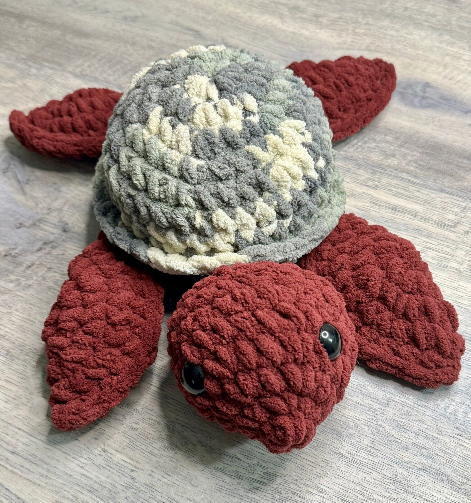 Crochet Sea Turtle Handmade Plushie Friend Amigurumi Stuffed Animal ...