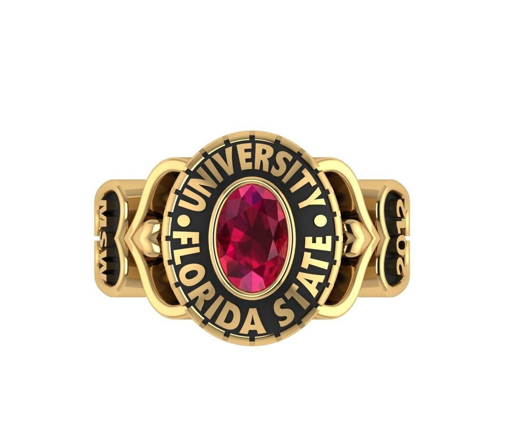 Custom Class Ring Oval Cut Stone Ring 925 Sterling Silver Etsy