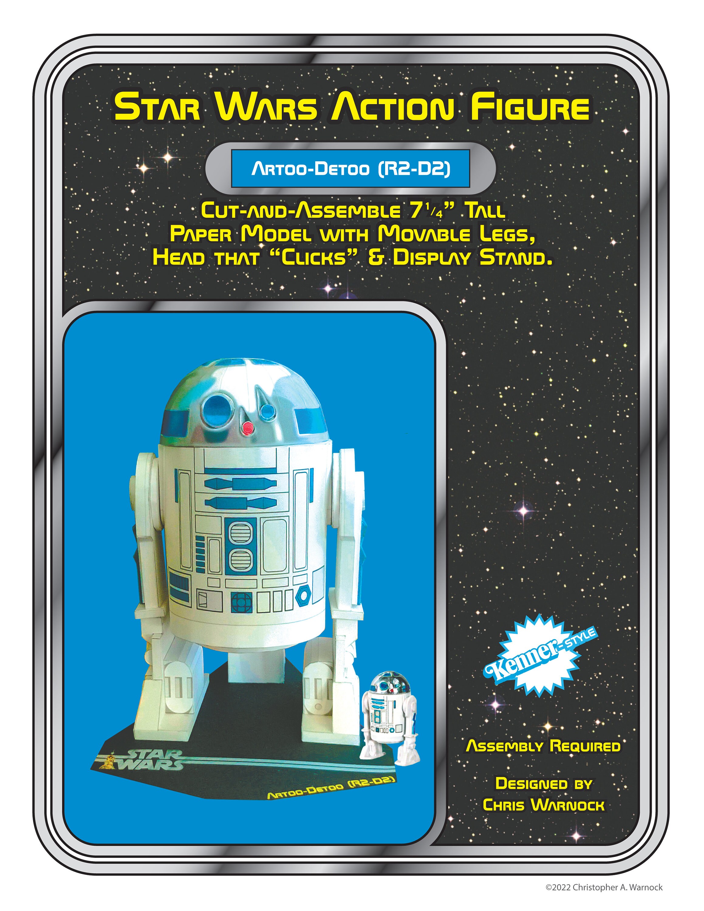 STAR WARS Papercraft Pdf File Instant Download. 1977 Retro Kenner-style ...