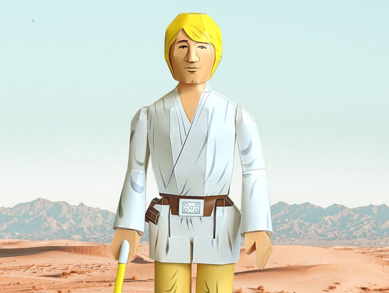 STAR WARS Papercraft Pdf File Instant Download. 1977 Retro Kenner-style ...