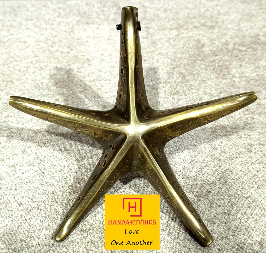 7" Solid Brass Starfish Door Knocker Star Fish Antique Doorknocker - Etsy