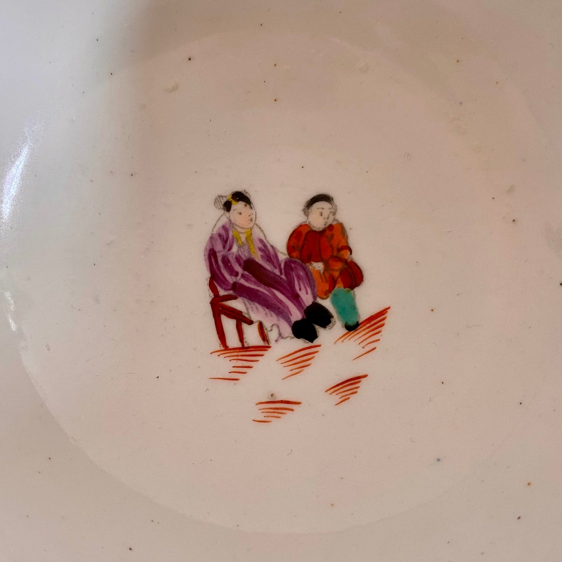 New Hall Waste Bowl Number 1172 With Chinese Design Made in England ...